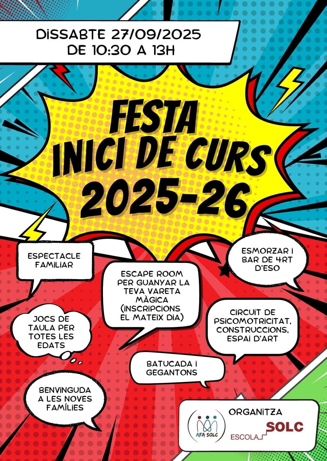 FESTA INICI CURS 2025-26 – AFA Escola Solc